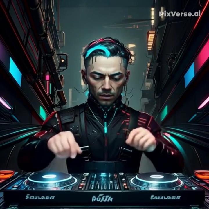 DJ Animation mit AI Musik Visualisierung - Traex.de Techno House Music